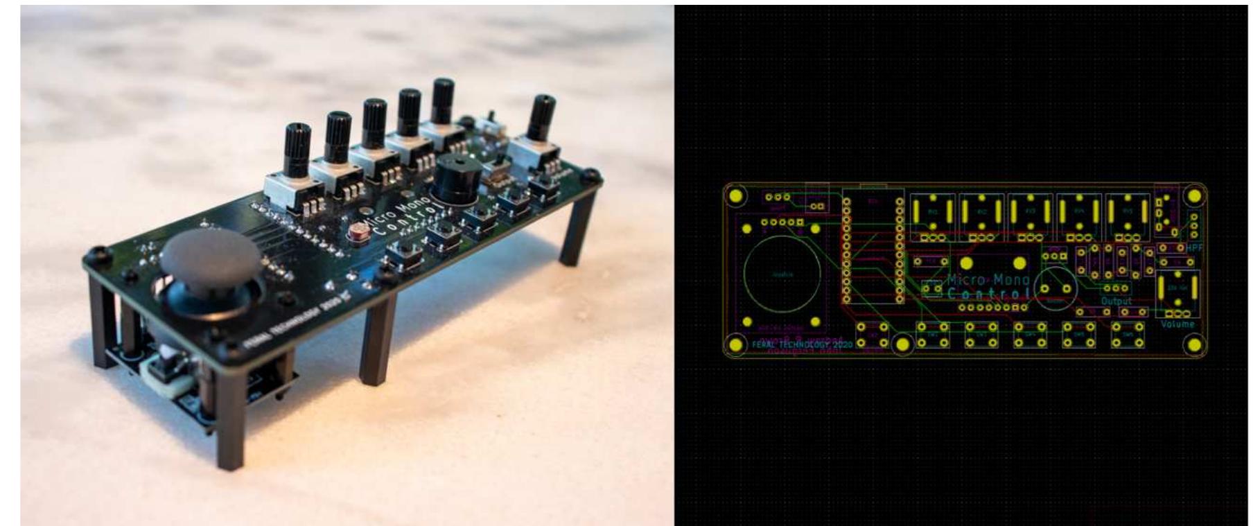The micro mono control and its pcb layout the pcb enabled