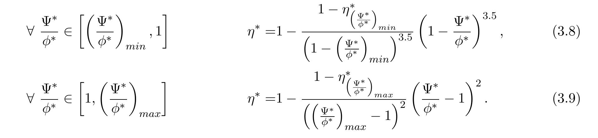 He use of shape factors (sf) allows the adaptation of these