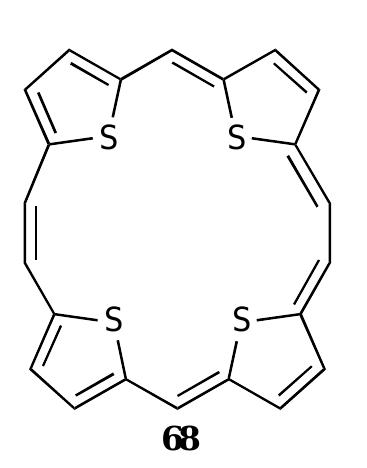 Formation of the cyclic [18]annulene trisulfide 73 and the