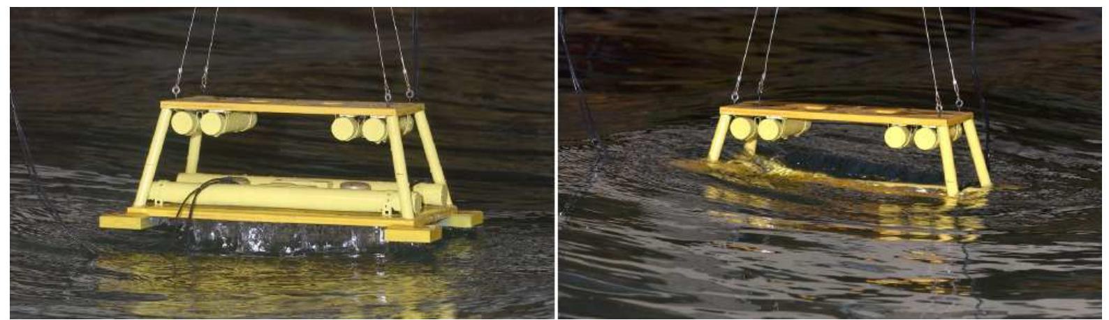 1: model of subsea structure in two different phases of