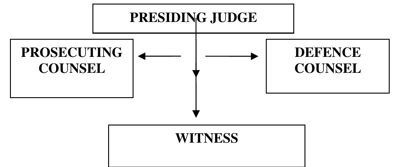 N the hypothetical diagram above, the presiding judge