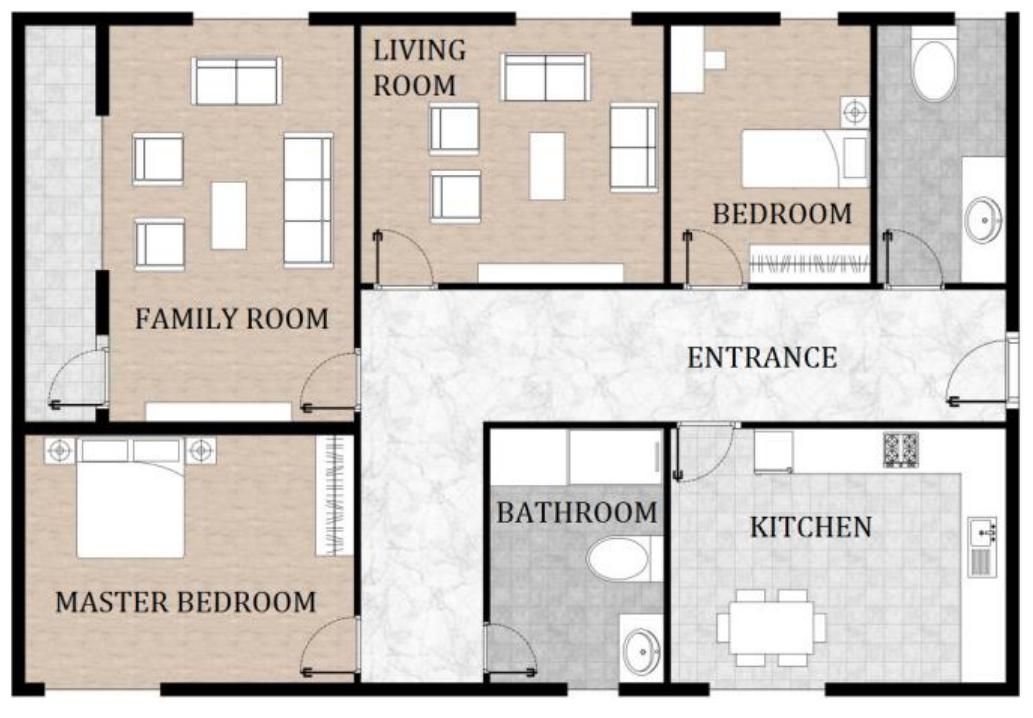 Example floor plan a typical rectangular floor plan is