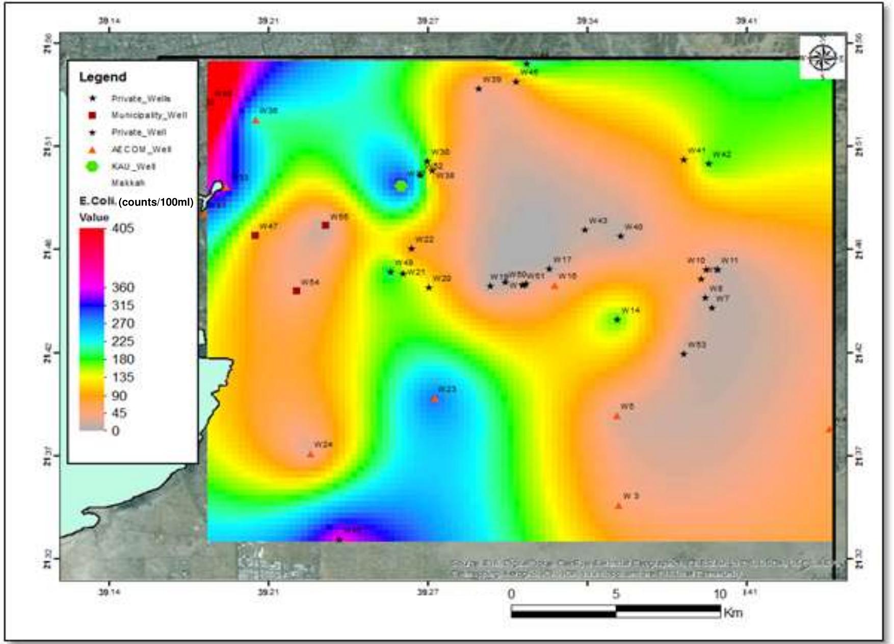 E-coli map of south jeddah (gaid, 2017). (figure 7). this