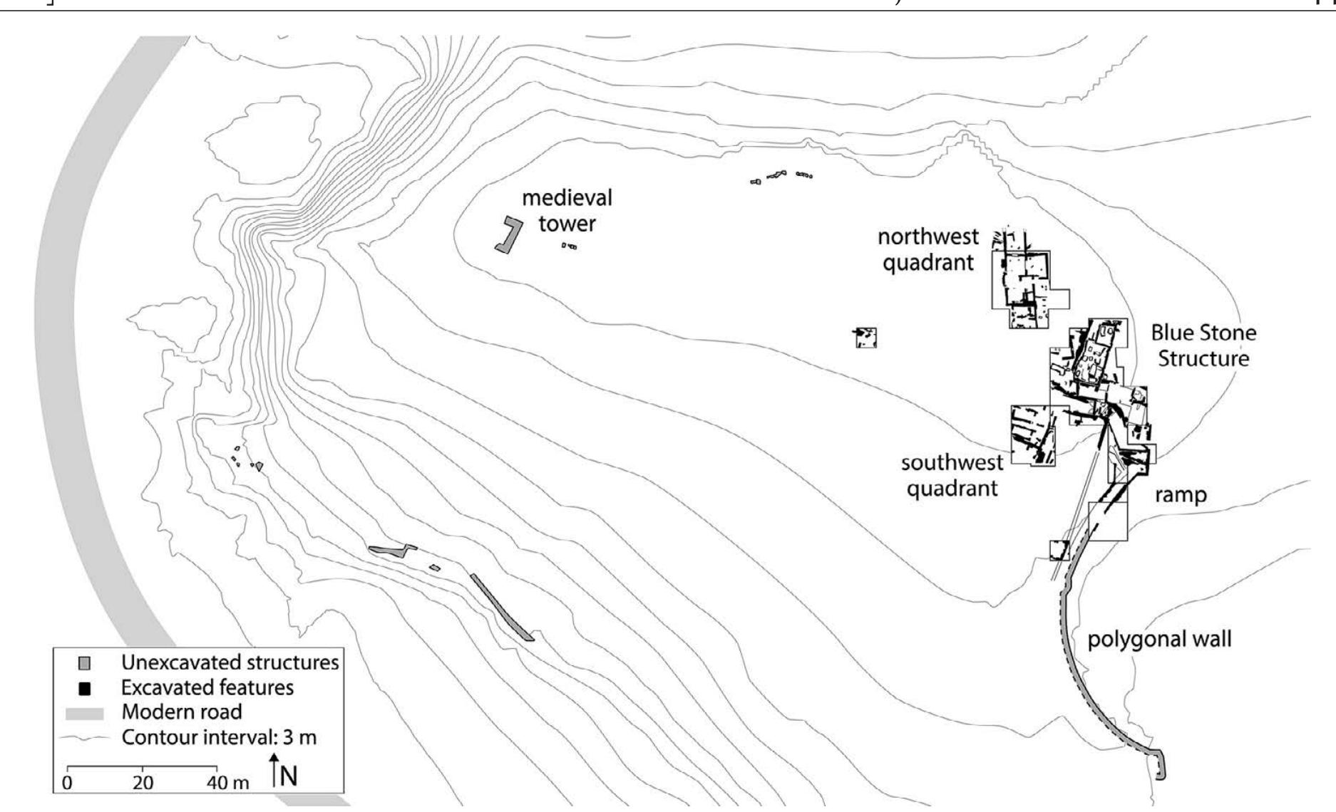Topographic plan of eleon acropolis (drawing by t. ross, d.