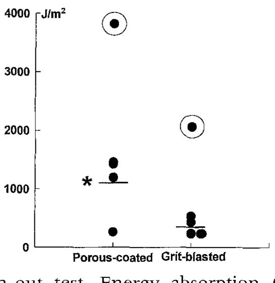 Figure 3 - Porous-coated versus grit-blasted surface texture