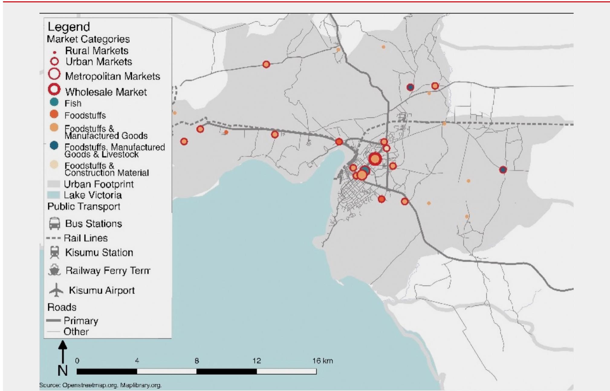 Isud map showing distribution of designated markets in