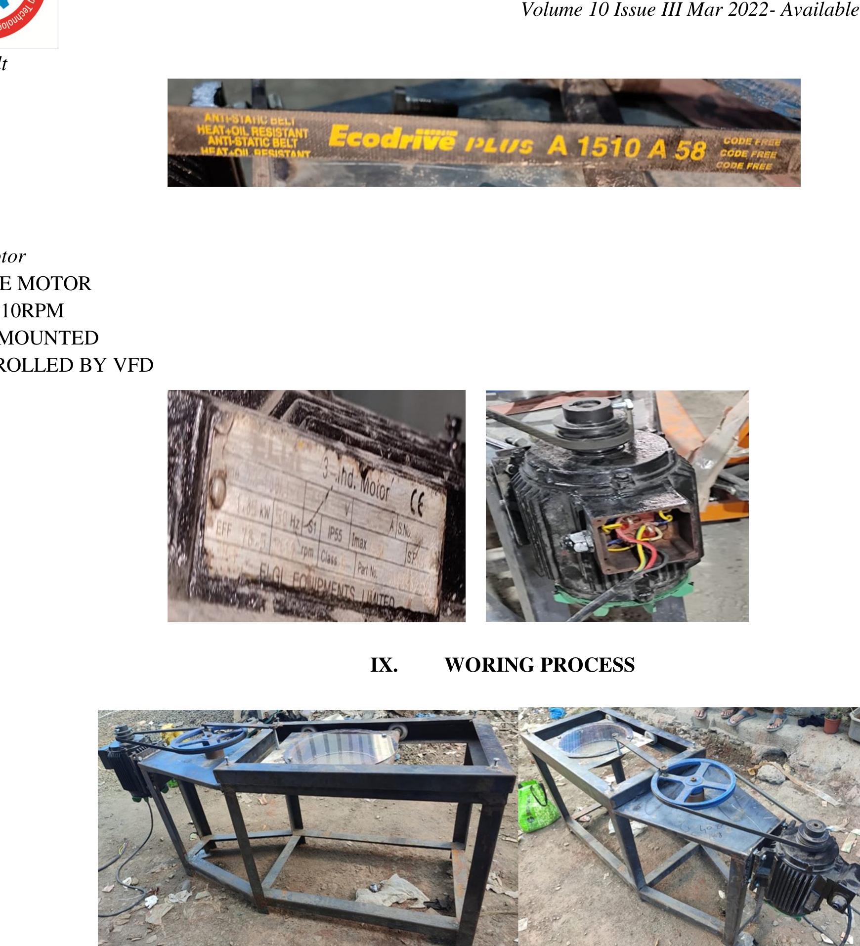Figure 4 - Multipurpose Sieving Machine