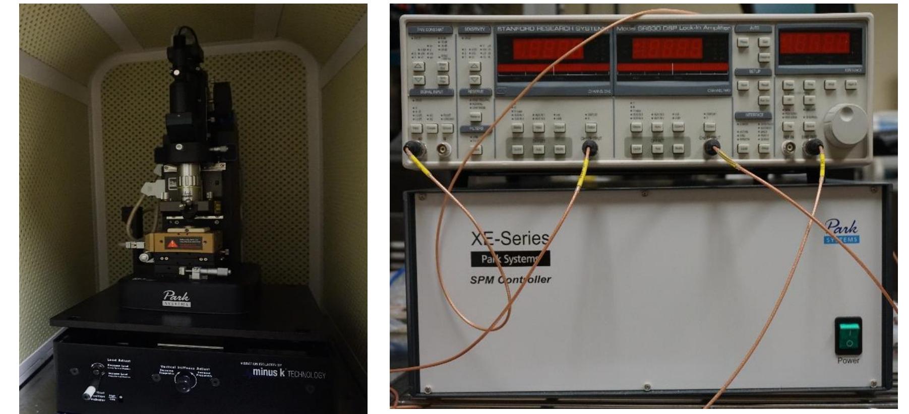 Force microscope shown in figure 2.12 figure 2.12: park xe7