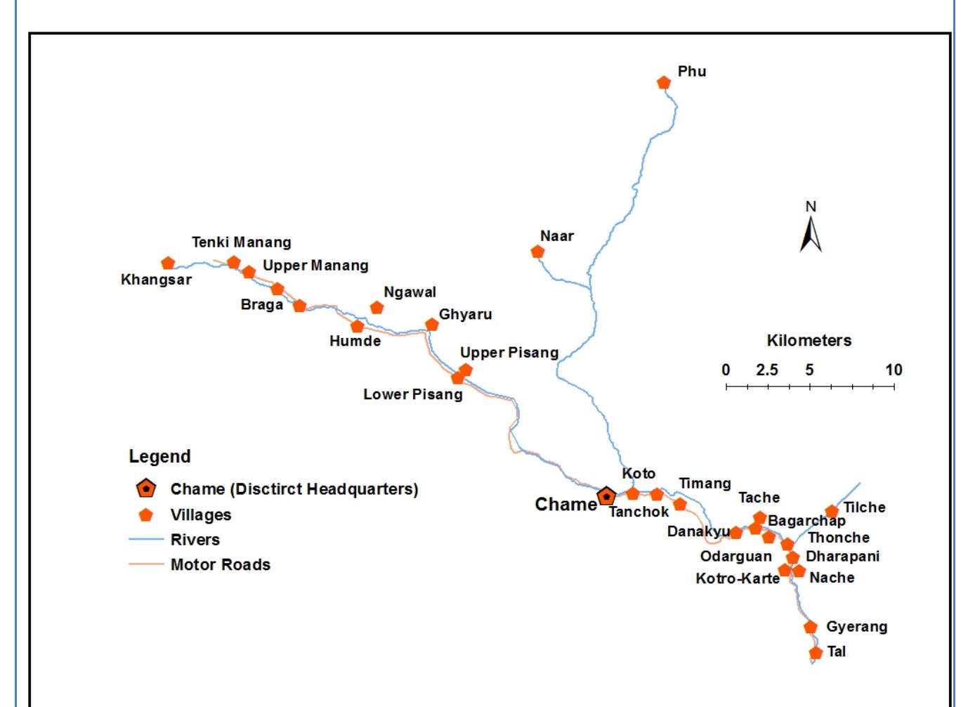 Map 1: the vdcs of manang district, nepal.”
