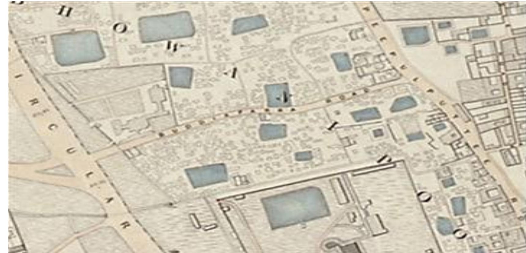 Map of bediapara road 1847 (source: