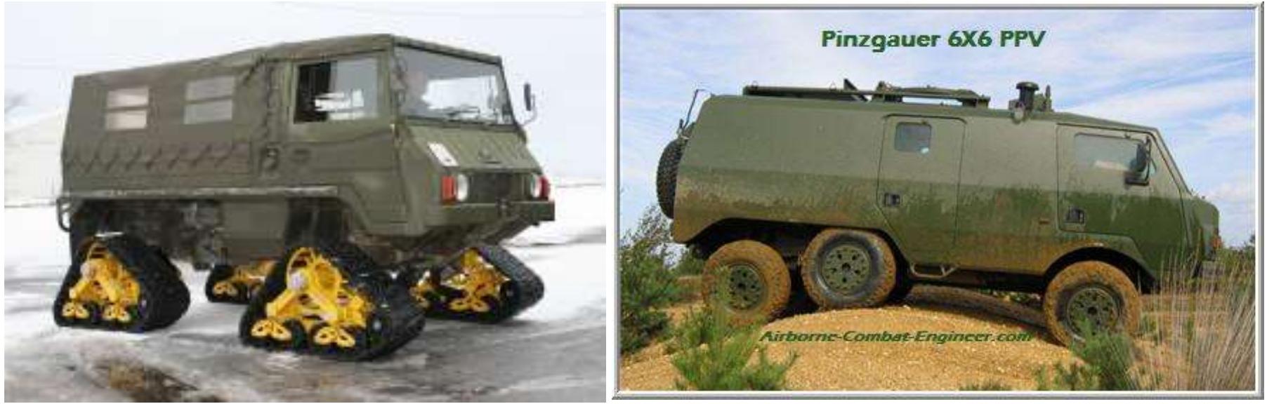 Pinzgauer configurations the first-generation pinzgauer