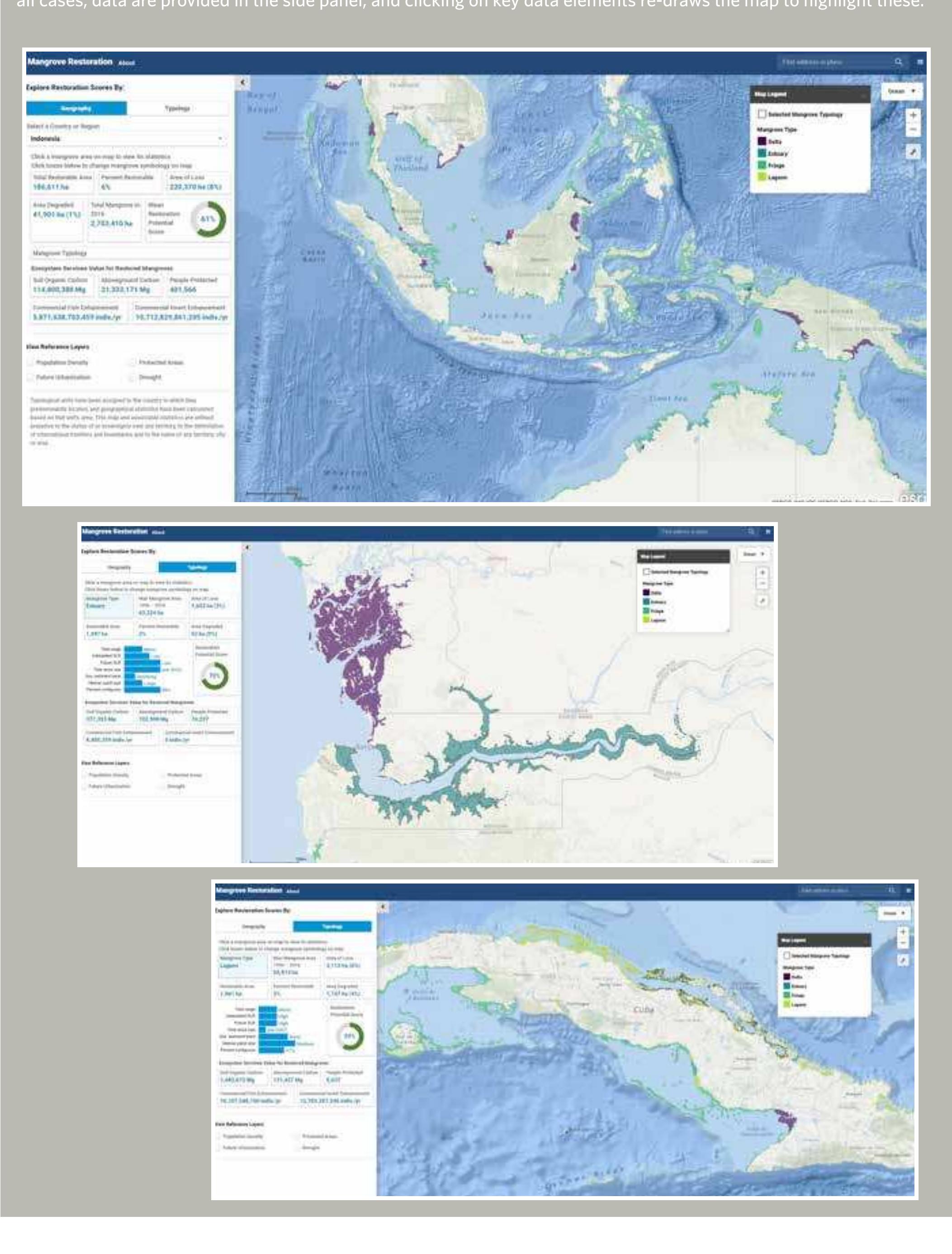 Figure 37 - Mangrove Restoration Potential: A global map