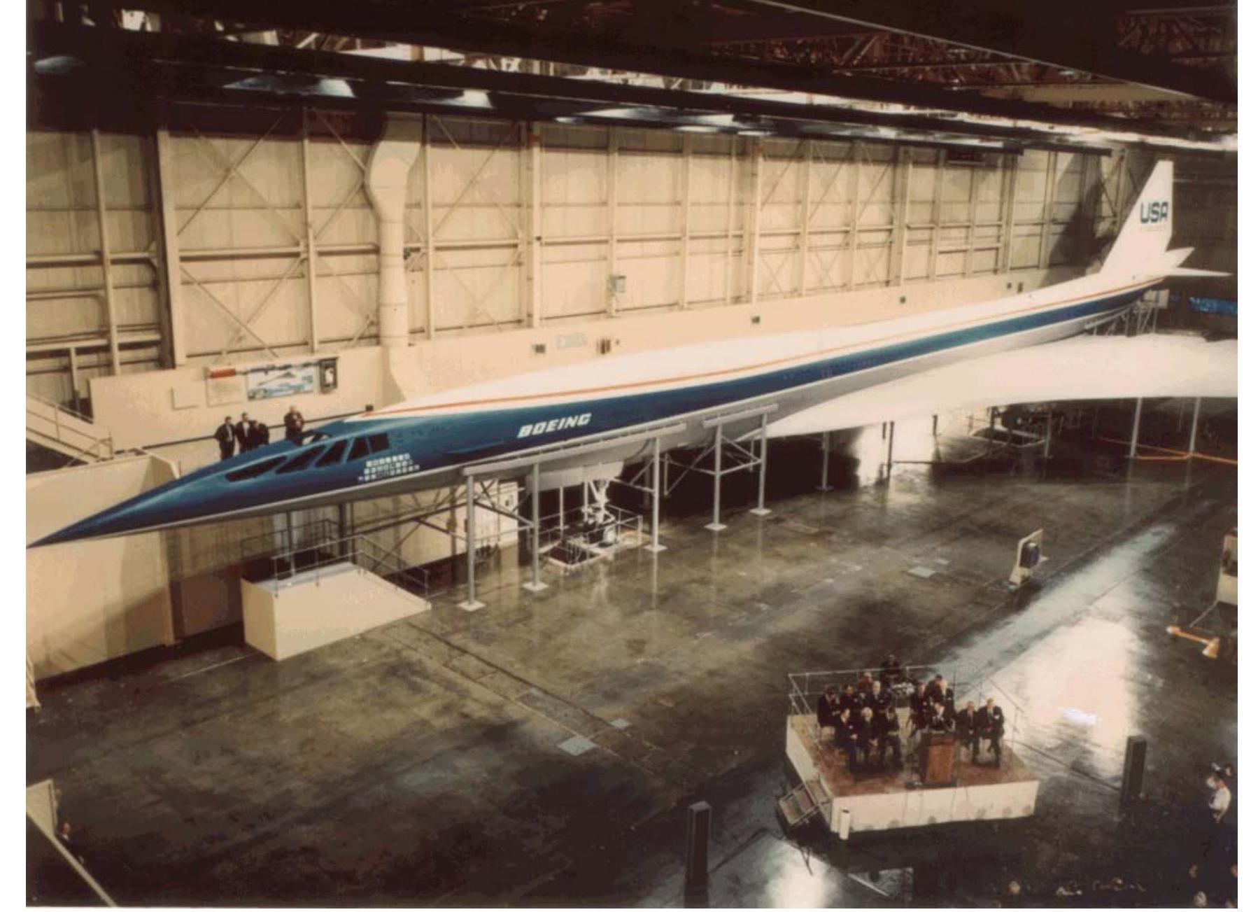 Boeing 2707-300 sst mockup. photo courtesy of the boeing