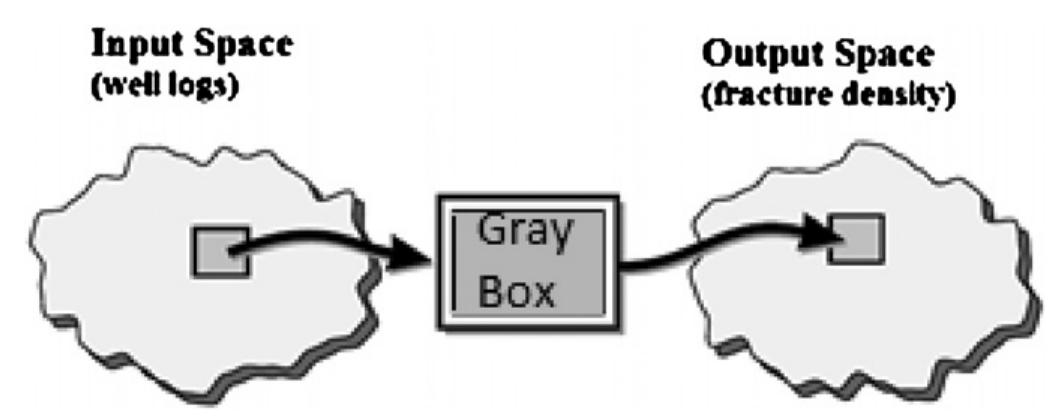 A graphical illustration of an input-output map.