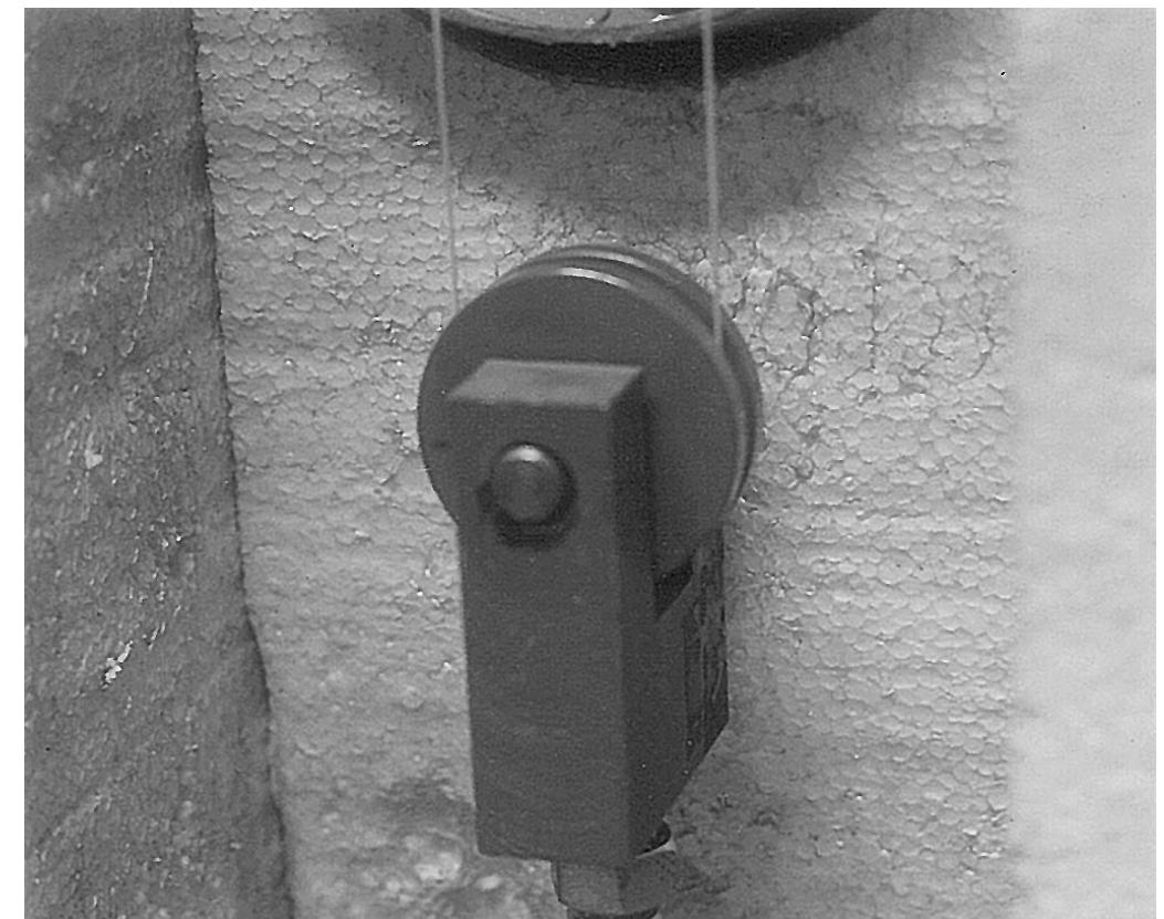 Active anchorage. test specimen is measured with a profile