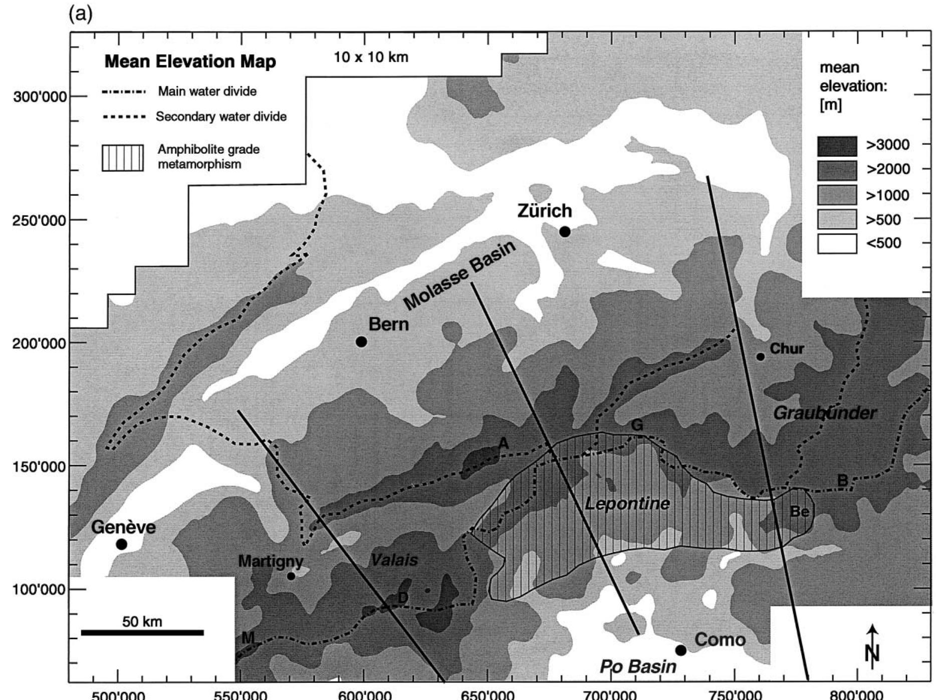 Figure 4 - from The relief of the Swiss Alps and adjacent