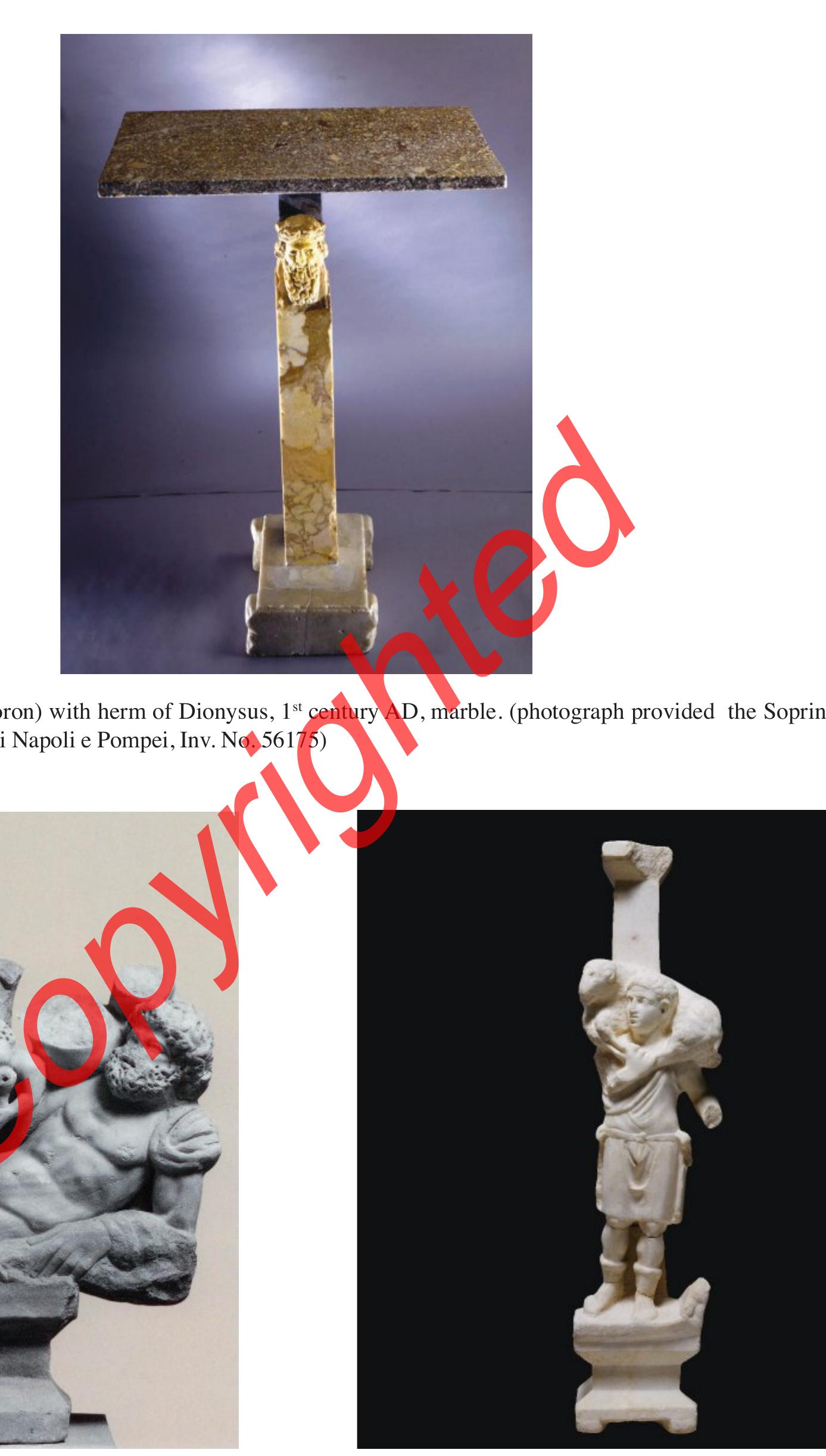 Monopodium with the good shepherd, mid-4" century, marble,