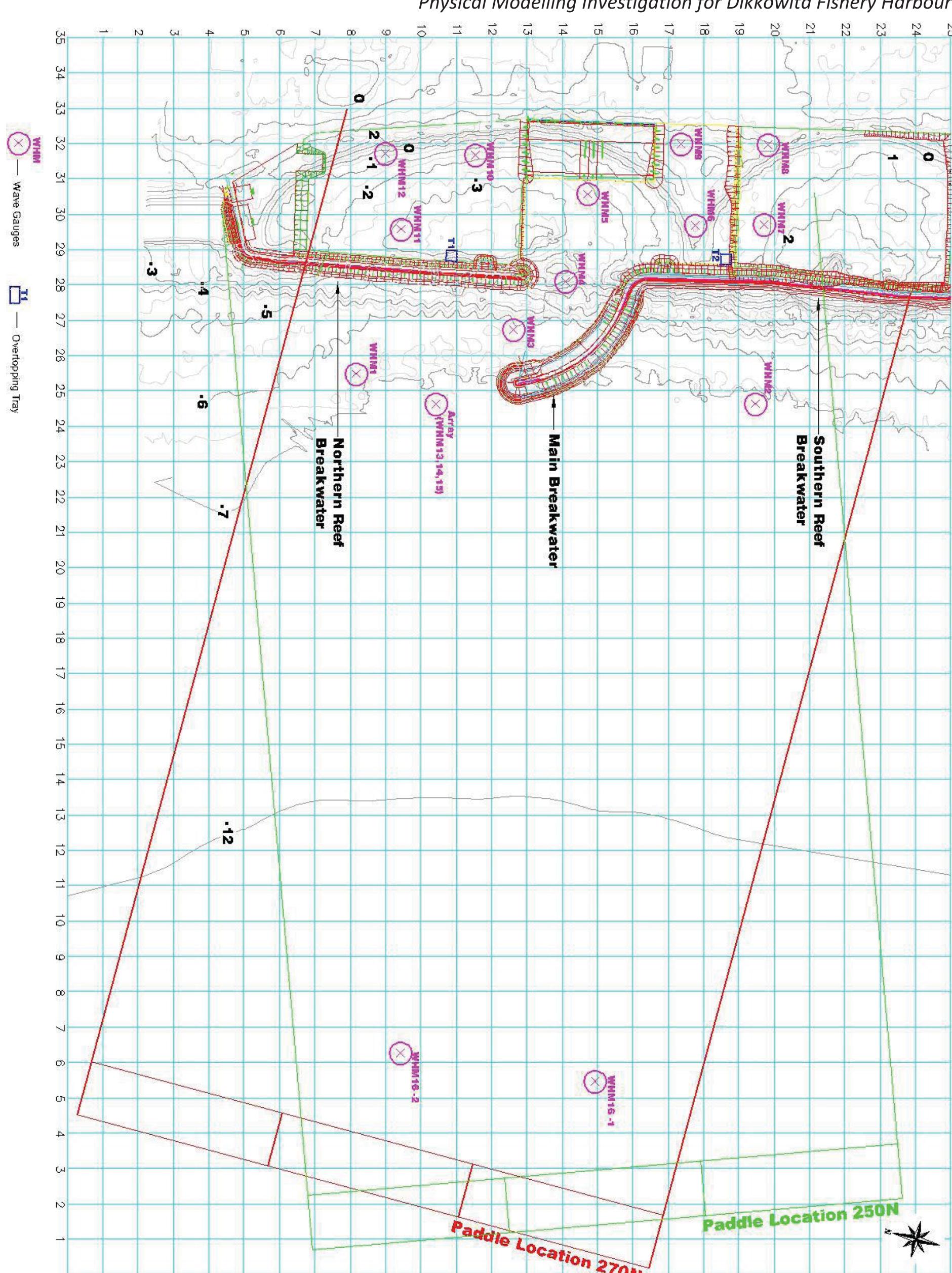 3. port layout on lhi laboratory wave basin