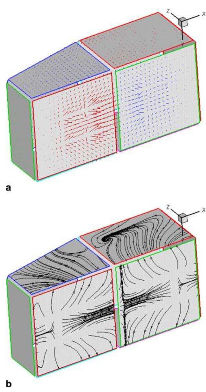 Structural intensity vector and streamline distribution in