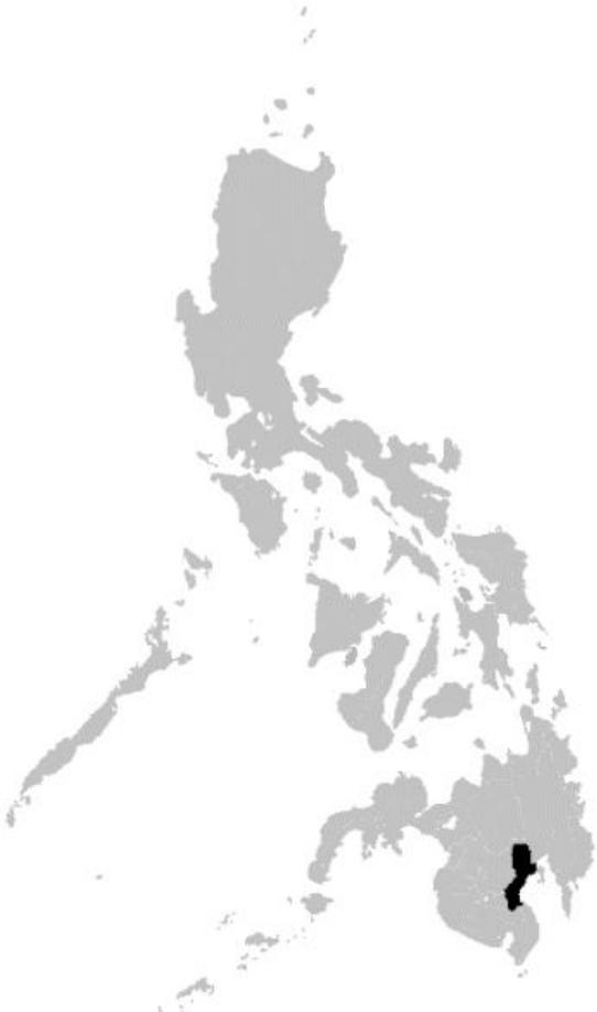 Location of davao city in the philippines (adapted from