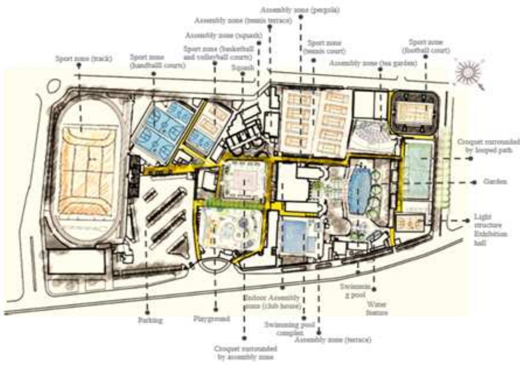 Layout of different typologies in heliopolis club (hsc),