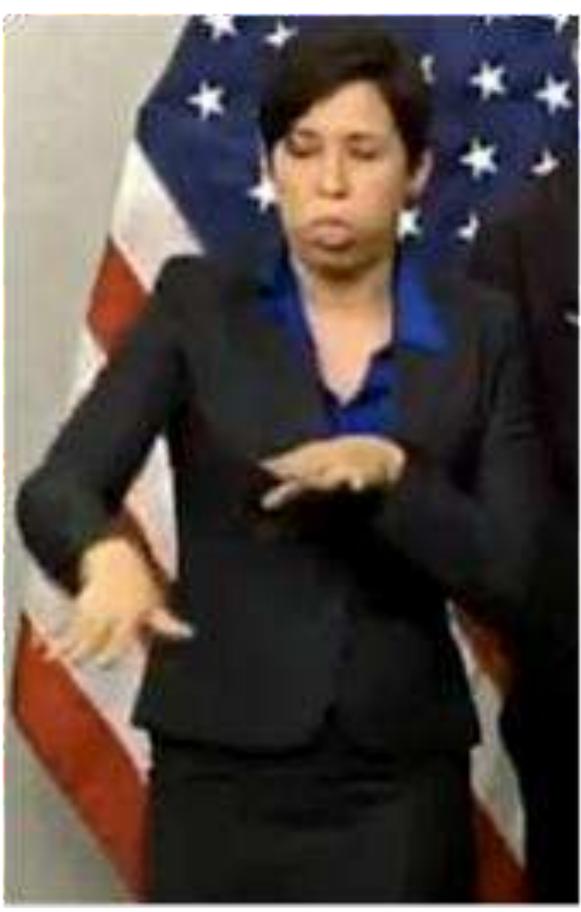 10. one of the facial expressions used in sign languages as