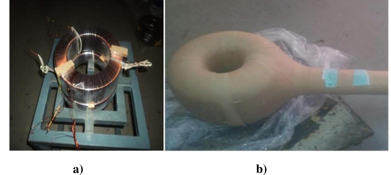 The cores and secondary windings (fig. 2) are enclosed in a