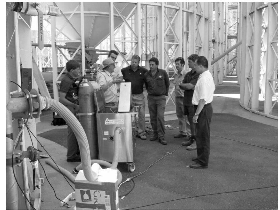 Setup of hds 200 connection to 1,000- tonne silo at cbh