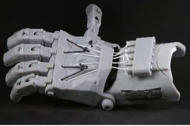 Tendon driven mechanism h. flexible joints system elastic