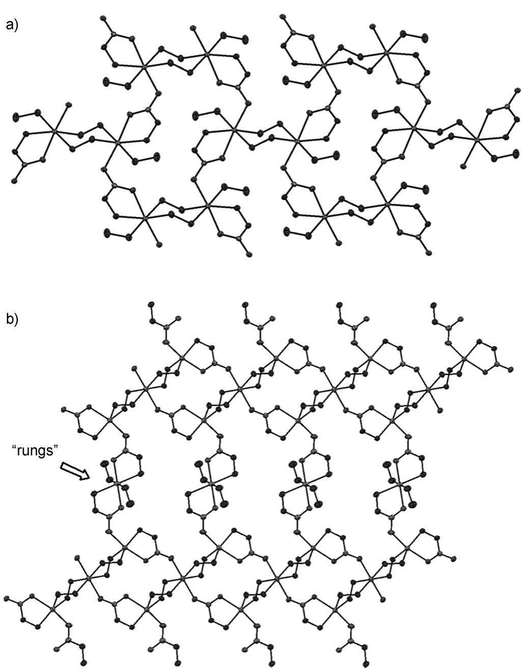 A) partial packing diagram of chhp showing the sheet struc-