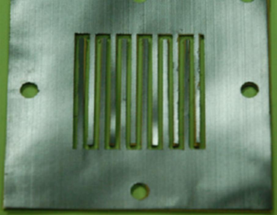 Schematic of the transparent pemfc and the shaped pgs