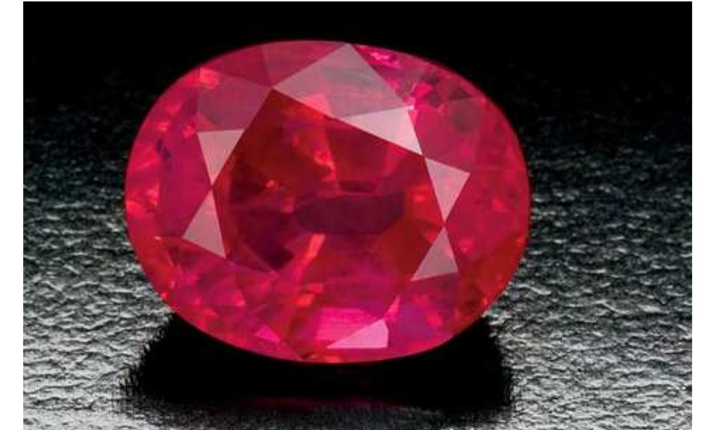This 6.21 ct ruby from mong hsu is heat treated, as are most