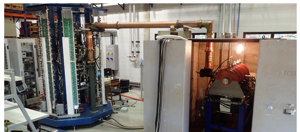 Setup for rf conditioning of the booster 5-cell petra cavity