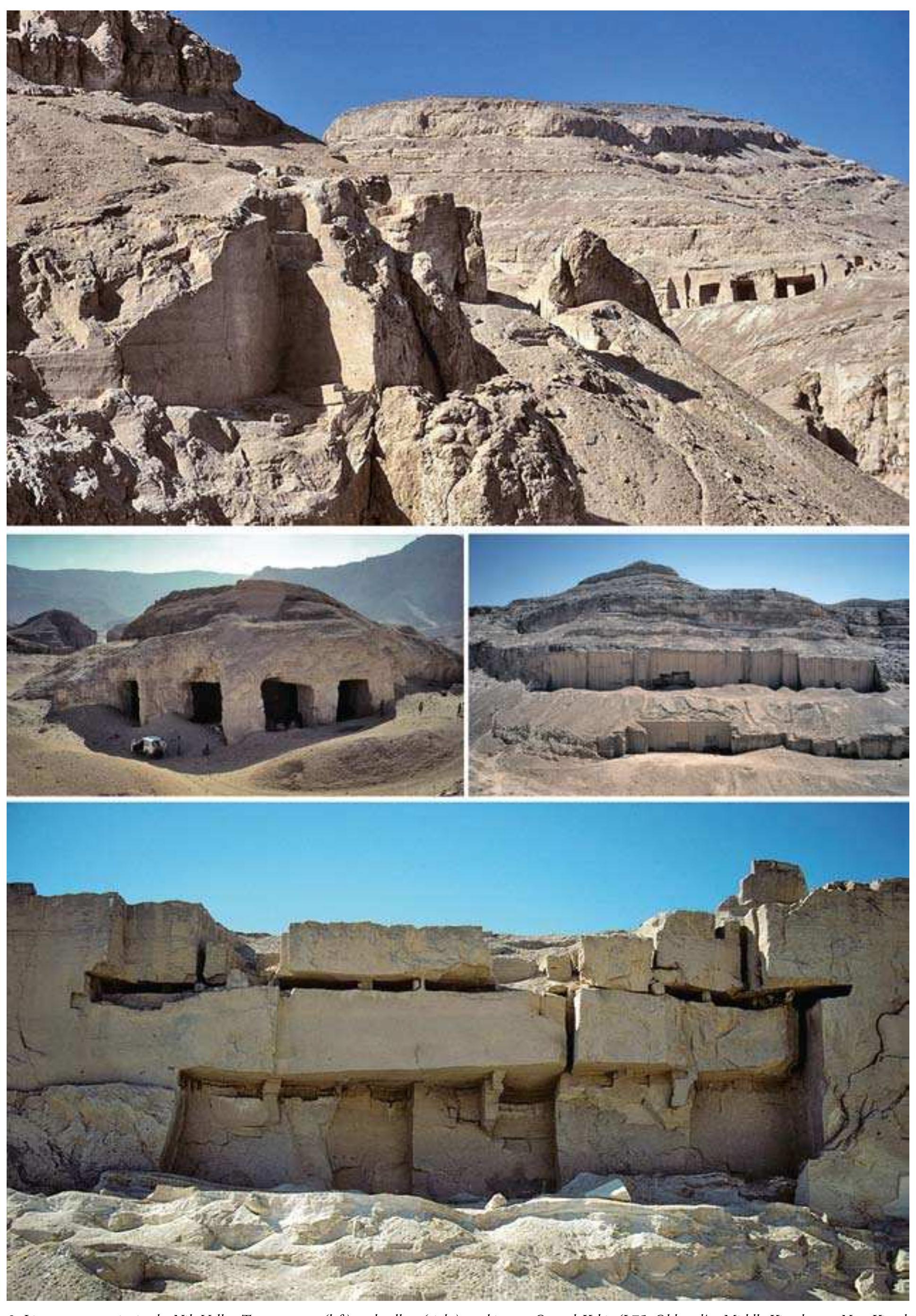 Figure 2 - Ancient Egyptian quarries: an illustrated