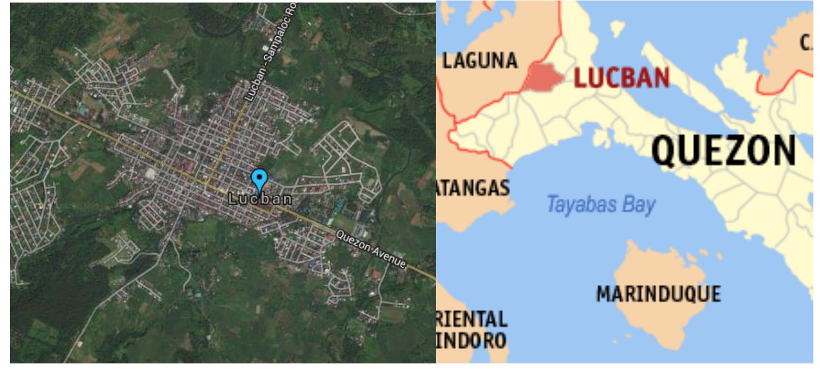 Map of lucban (source: google maps)