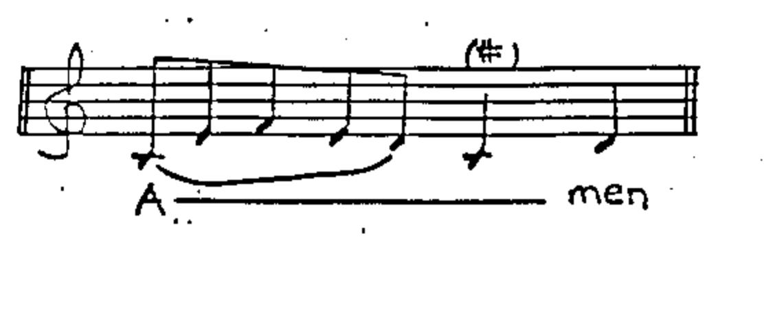 Example 4. the “dies irae" sequence, verse 19, the last