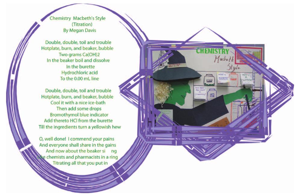 Sample chemistry poetry poster from a general chemis- try