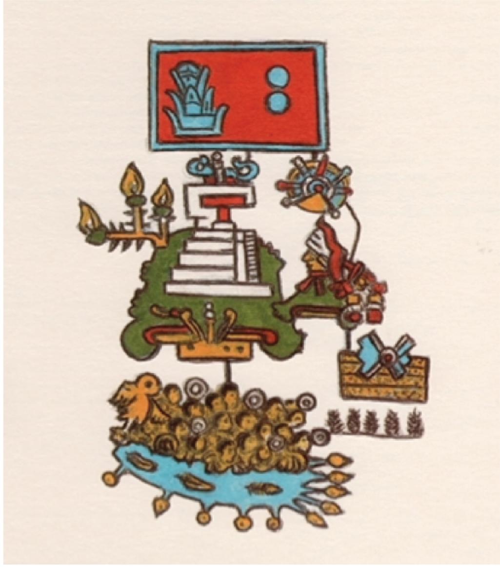 Pictogram representing an earthquake that took place on the