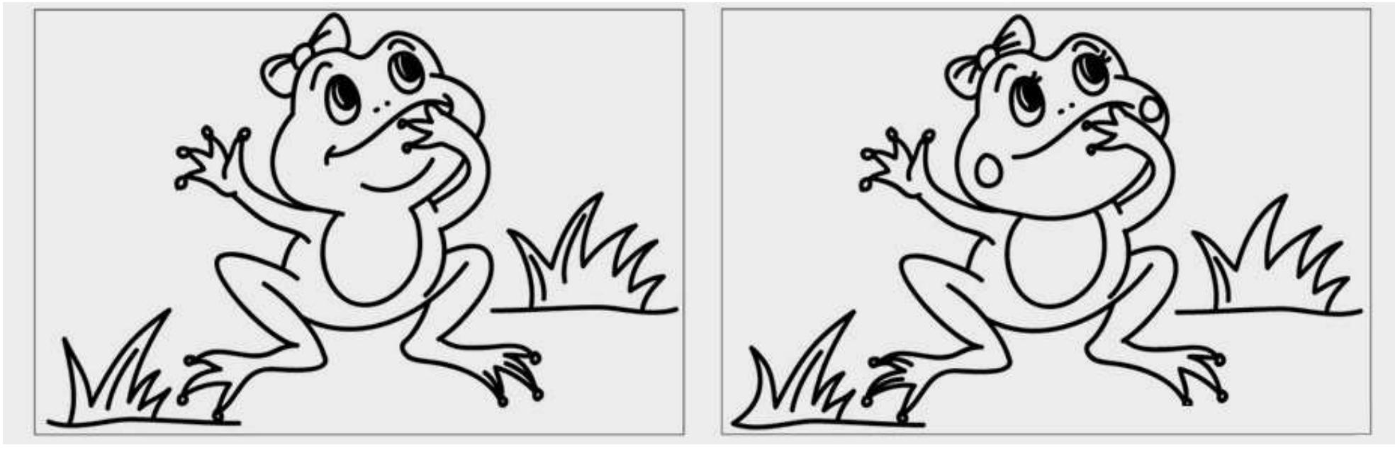 2. spot the differences between two similar images that are