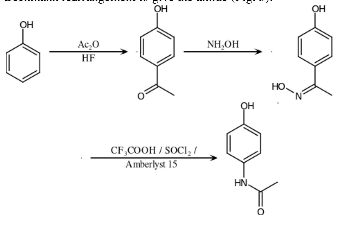 Celanese synthesis of paracetamol.