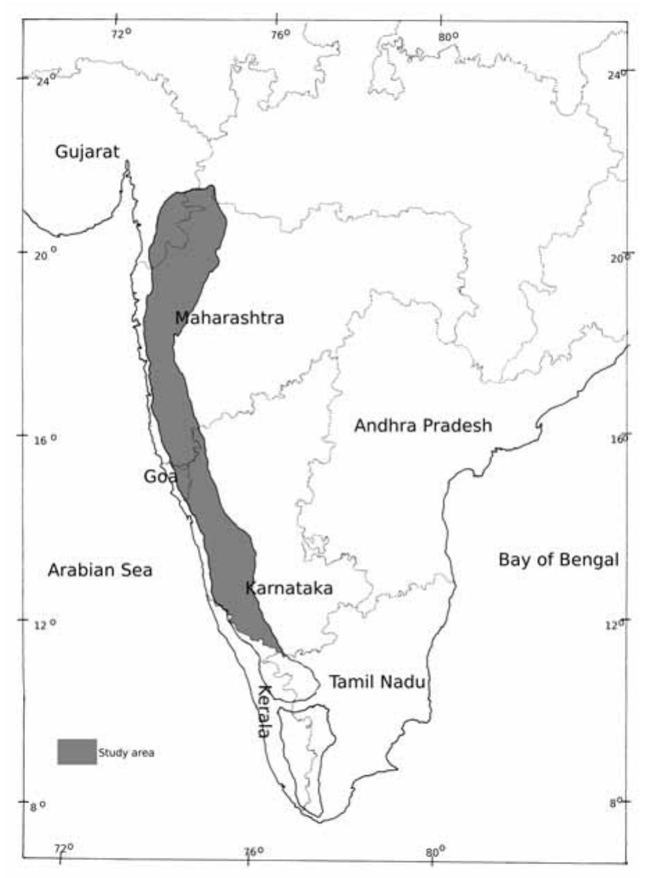 Western ghats is a chain of mountains run- ning parallel to