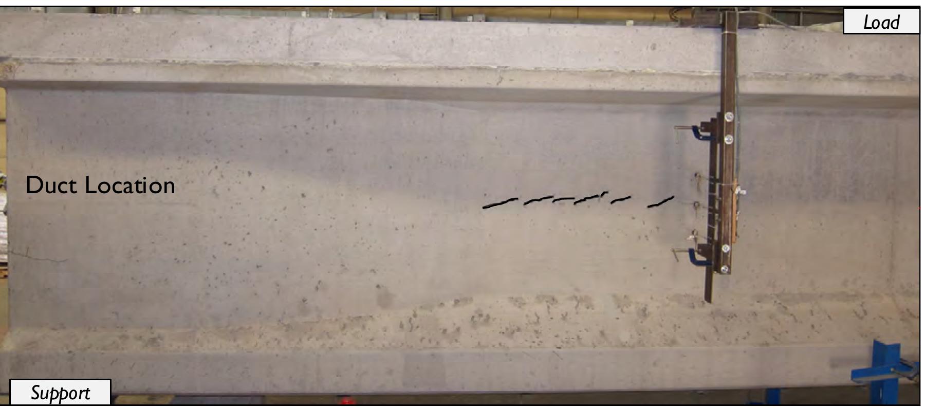 Figure 60 - Shear Behavior of Spliced Post-Tensioned Girders