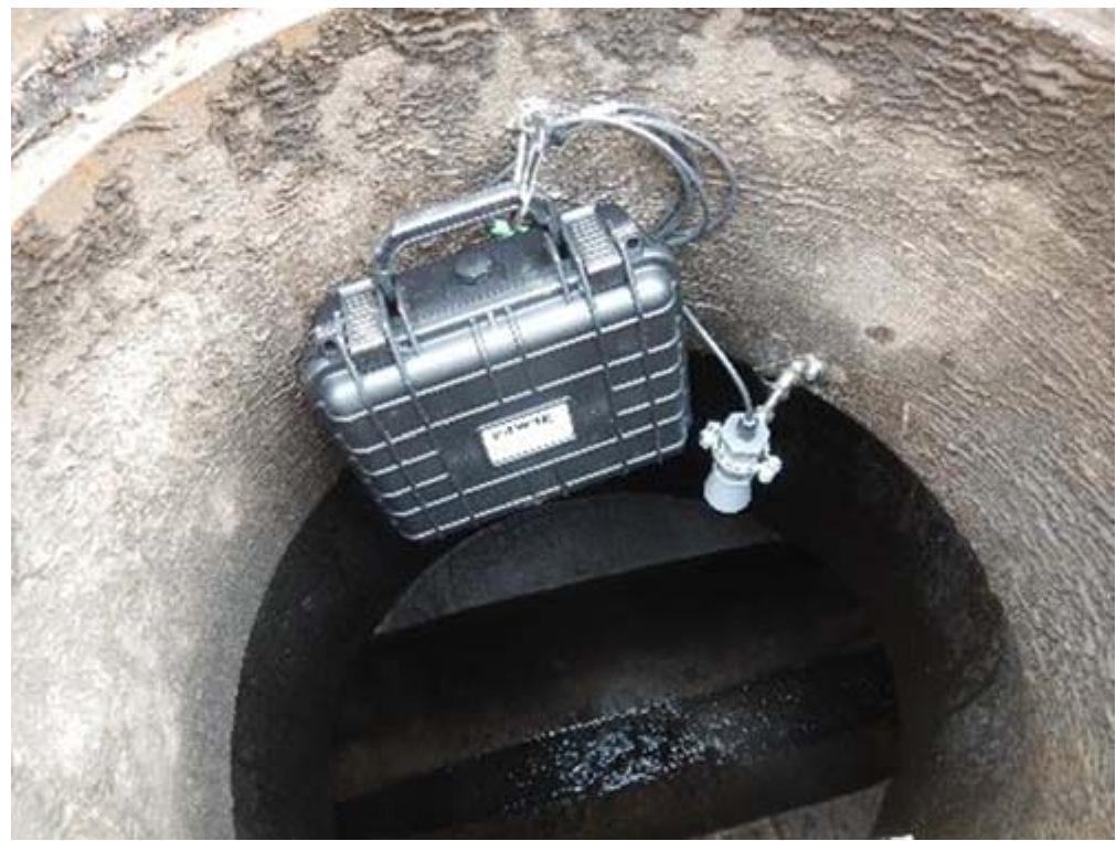 23 lorawan prototype including water level sensor (maxbotix)