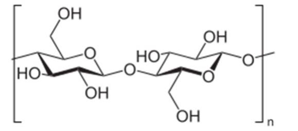 Structural formula of cellulose [34]. cellulose is a