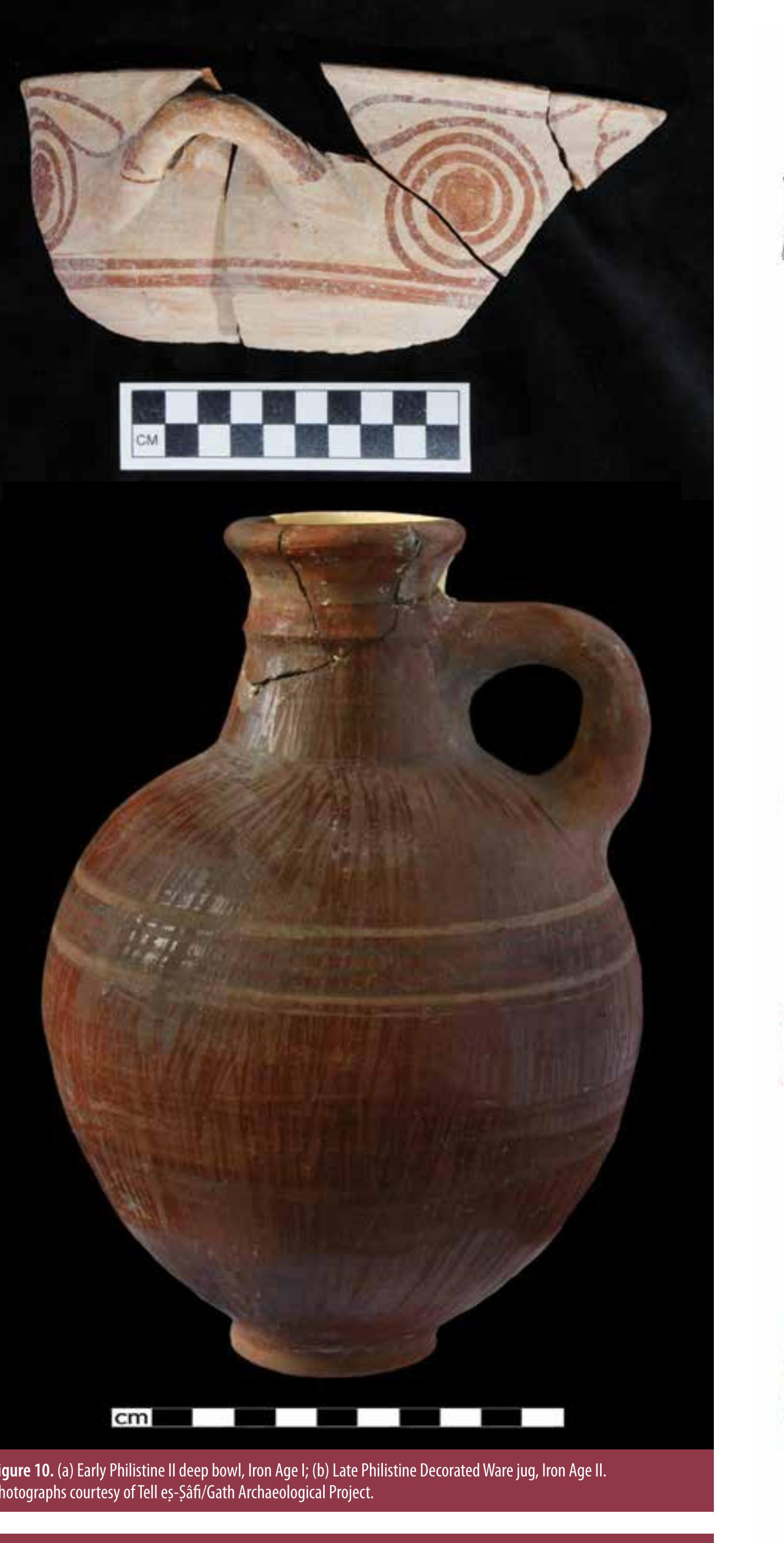 Photographs and drawings of a late bronze age ivory bowl