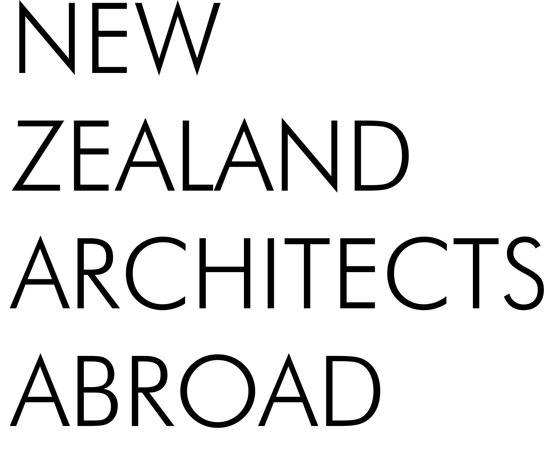 Figure 1 - New Zealand Architects Abroad