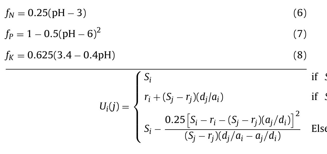 The coefficient f; (i=n, p, and k) in eqs. (1 )—(5) is used
