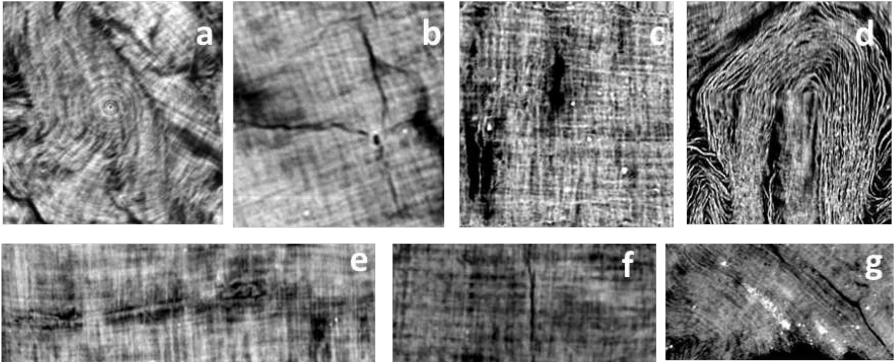 Artefacts and internal structure of papyrus rolls pherc. 375