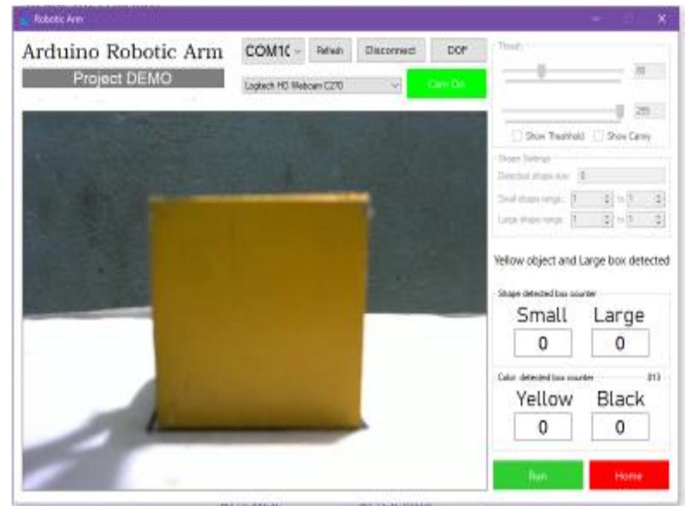 Opencv detecting the black and large object fig. 7 opencv