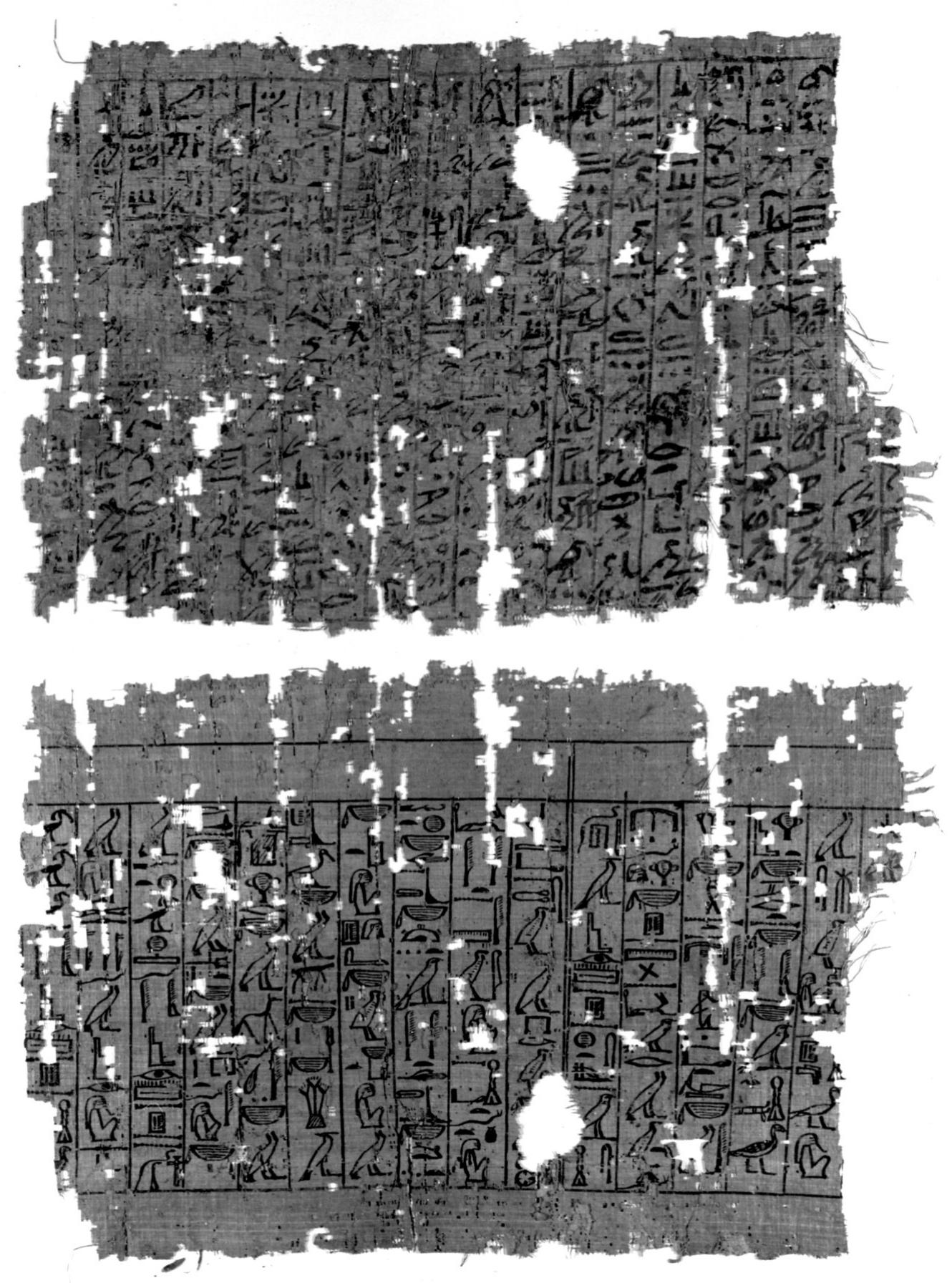 Figure 2 - Monumentalizing ritual texts in Ancient Egyptian
